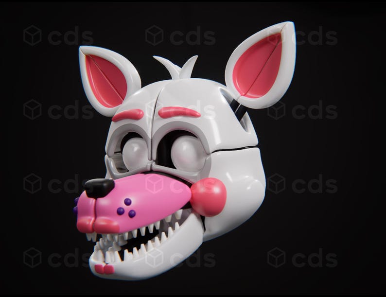 FNAF Lolbit Head Wearable and Printable STL Files 3D Model - Etsy Australia