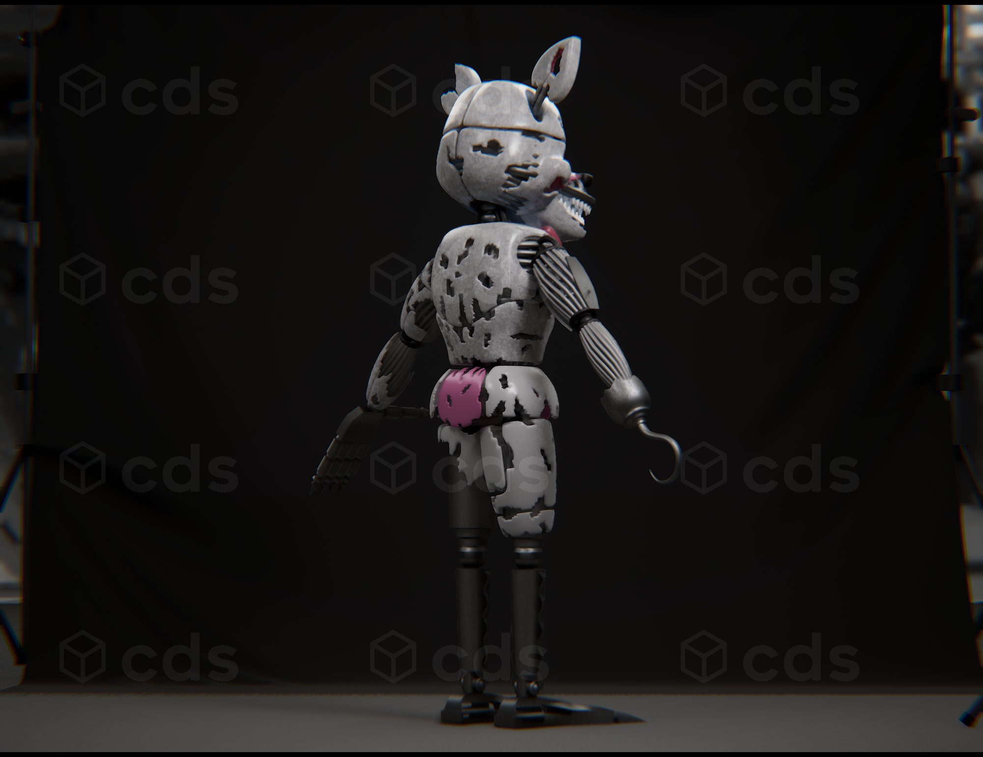 FNAF Lolbit Nightmare Full Body Wearable With Head Printable STL Files ...