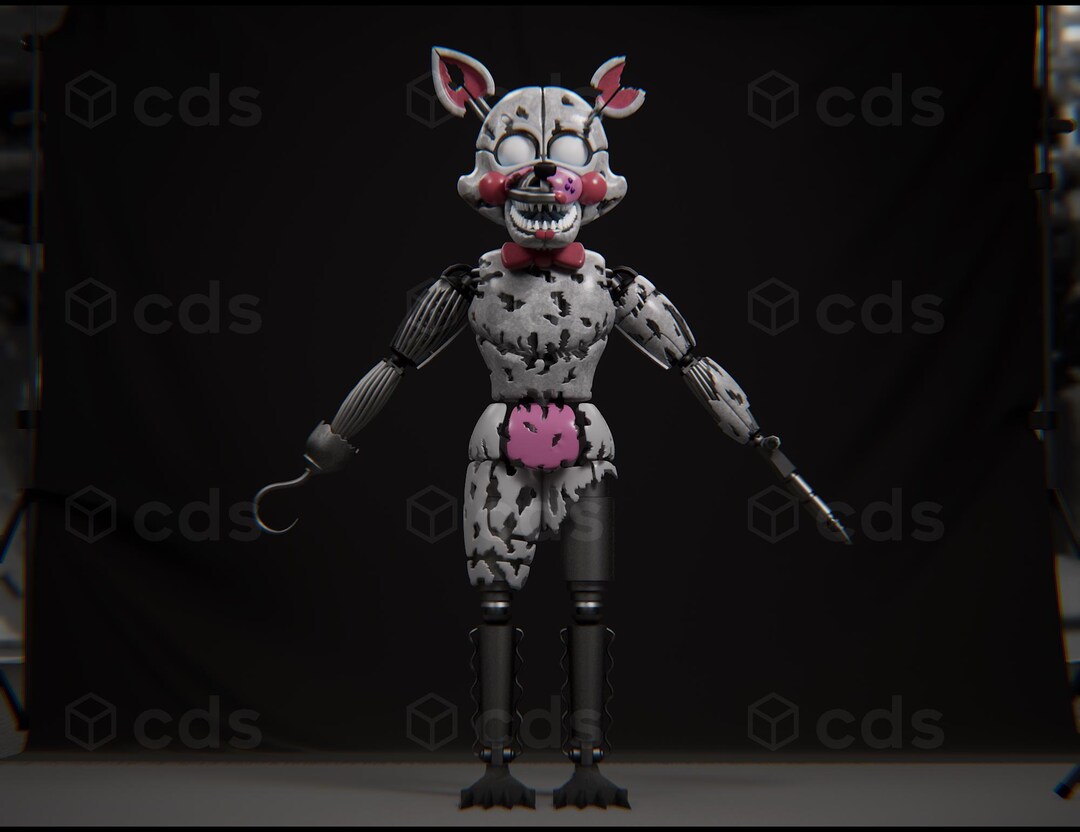 FNAF Lolbit Nightmare Full Body Printable STL Files 3D Model - Etsy