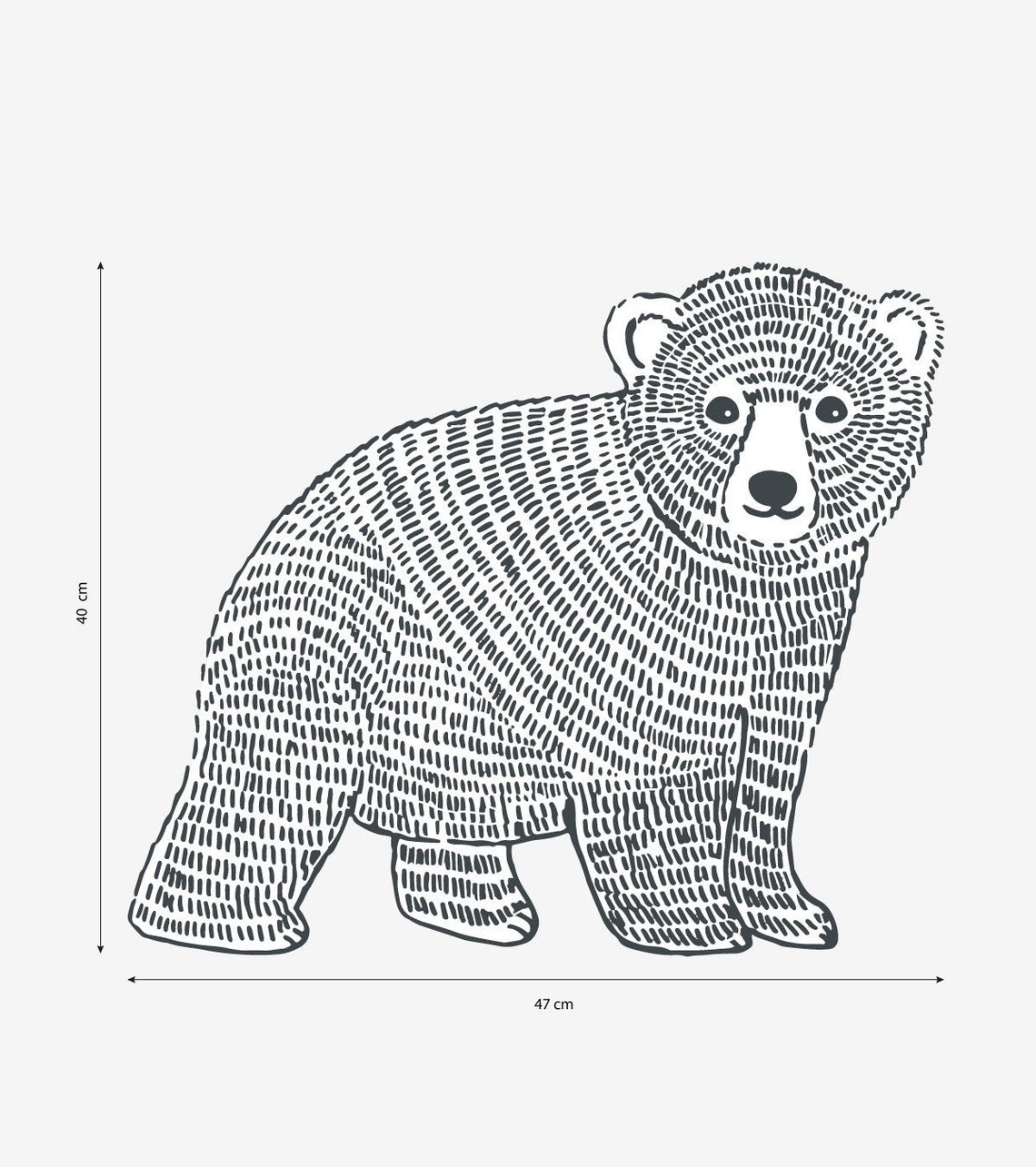 ENCHANTED Large Sticker the Bear - Etsy