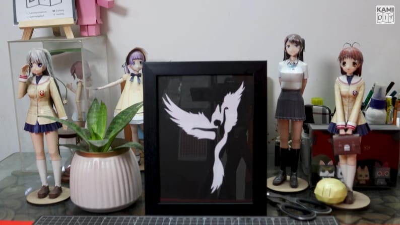 DIY Papercut Art Template: "phoenix" Hand Cutting Pattern (PDF Only) - Etsy