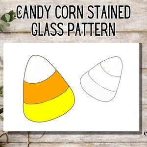 Candy Corn | Halloween and Fall | Stained Glass Pattern | PDF Printable ...