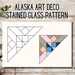Alaska Art Deco Stained Glass Beginner Friendly PDF Instant Download ...