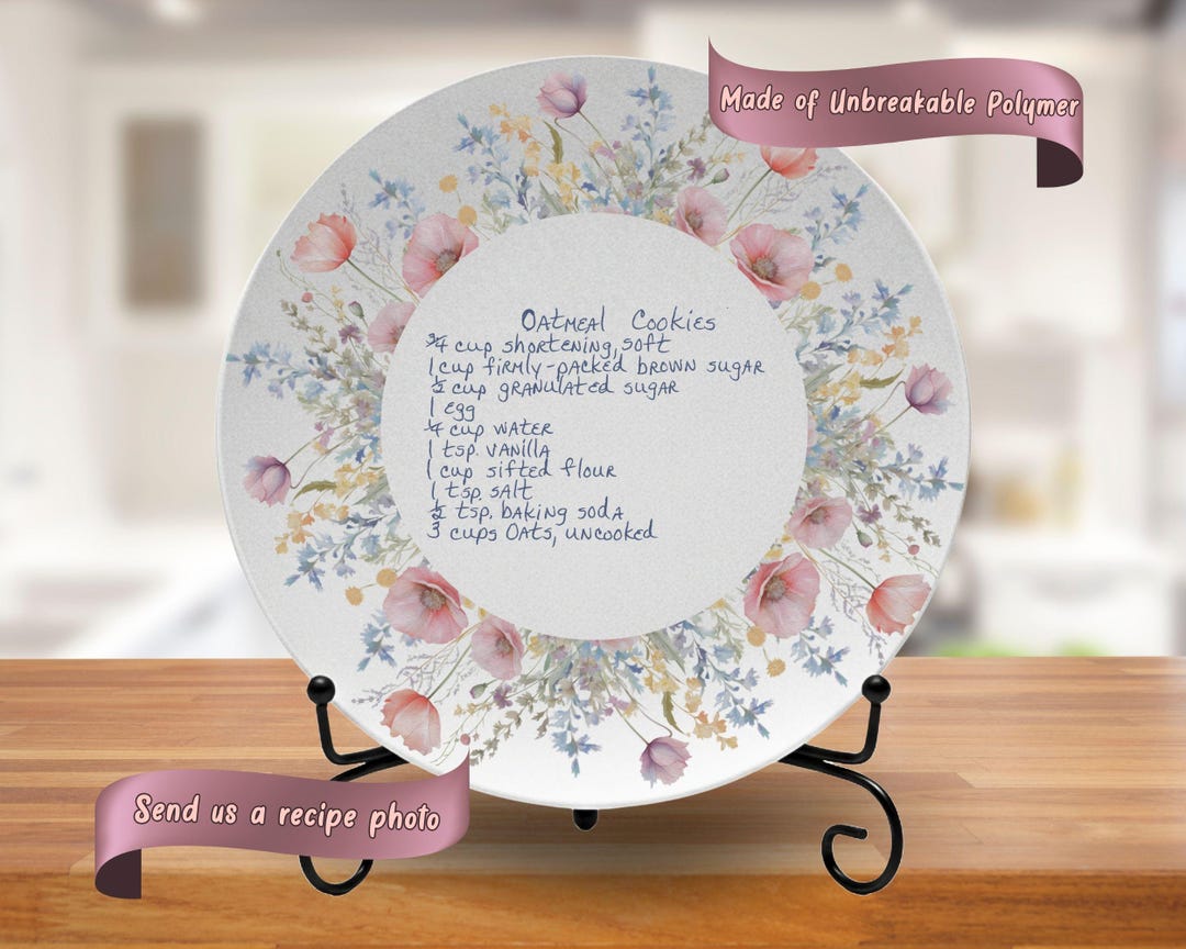Custom Handwritten Recipe Plate, Personalized Family Heirloom Gift ...