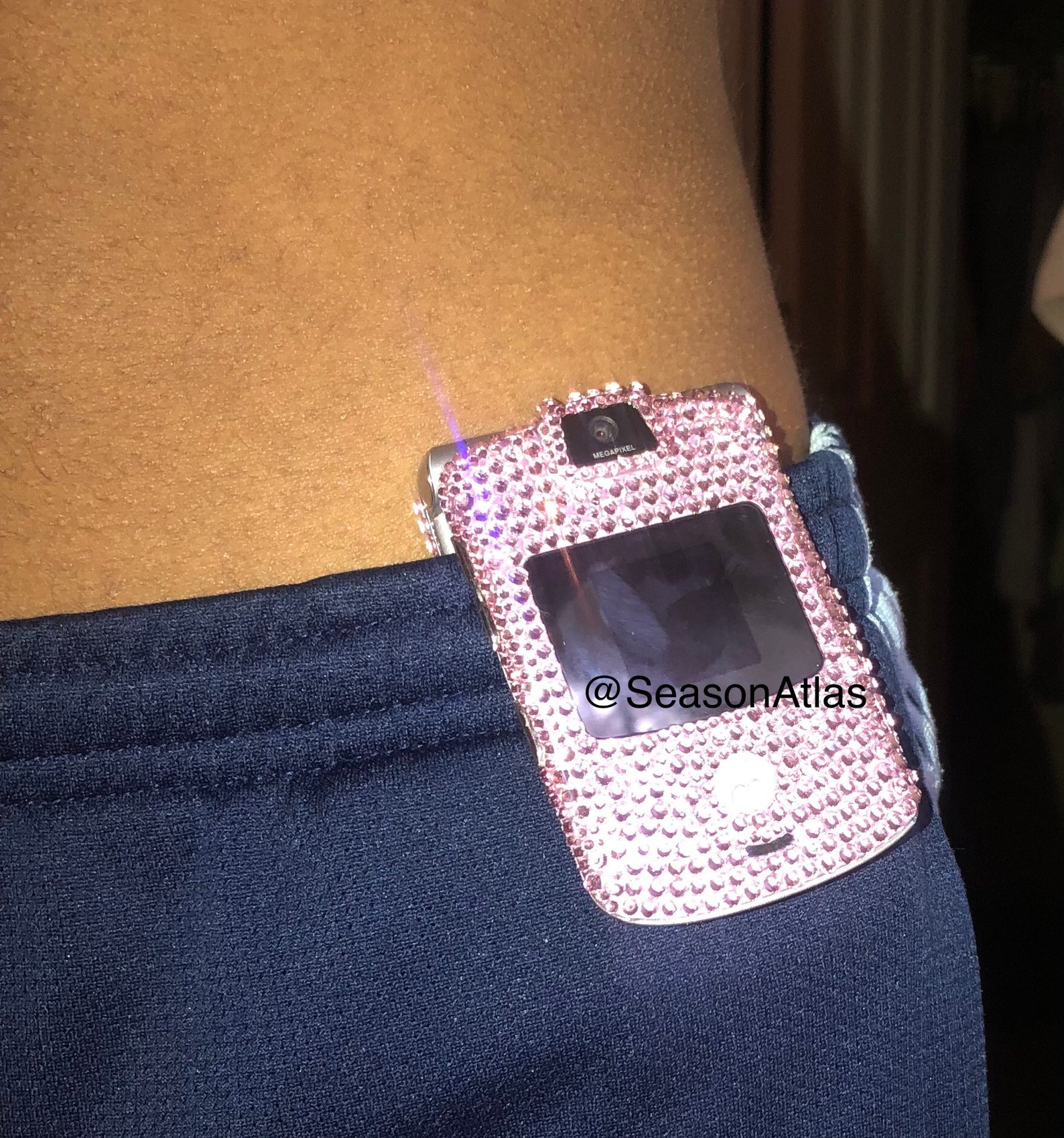 Made to Order Rhinestone Motorola Razor / Razr, Y2k Vintage Blinged ...