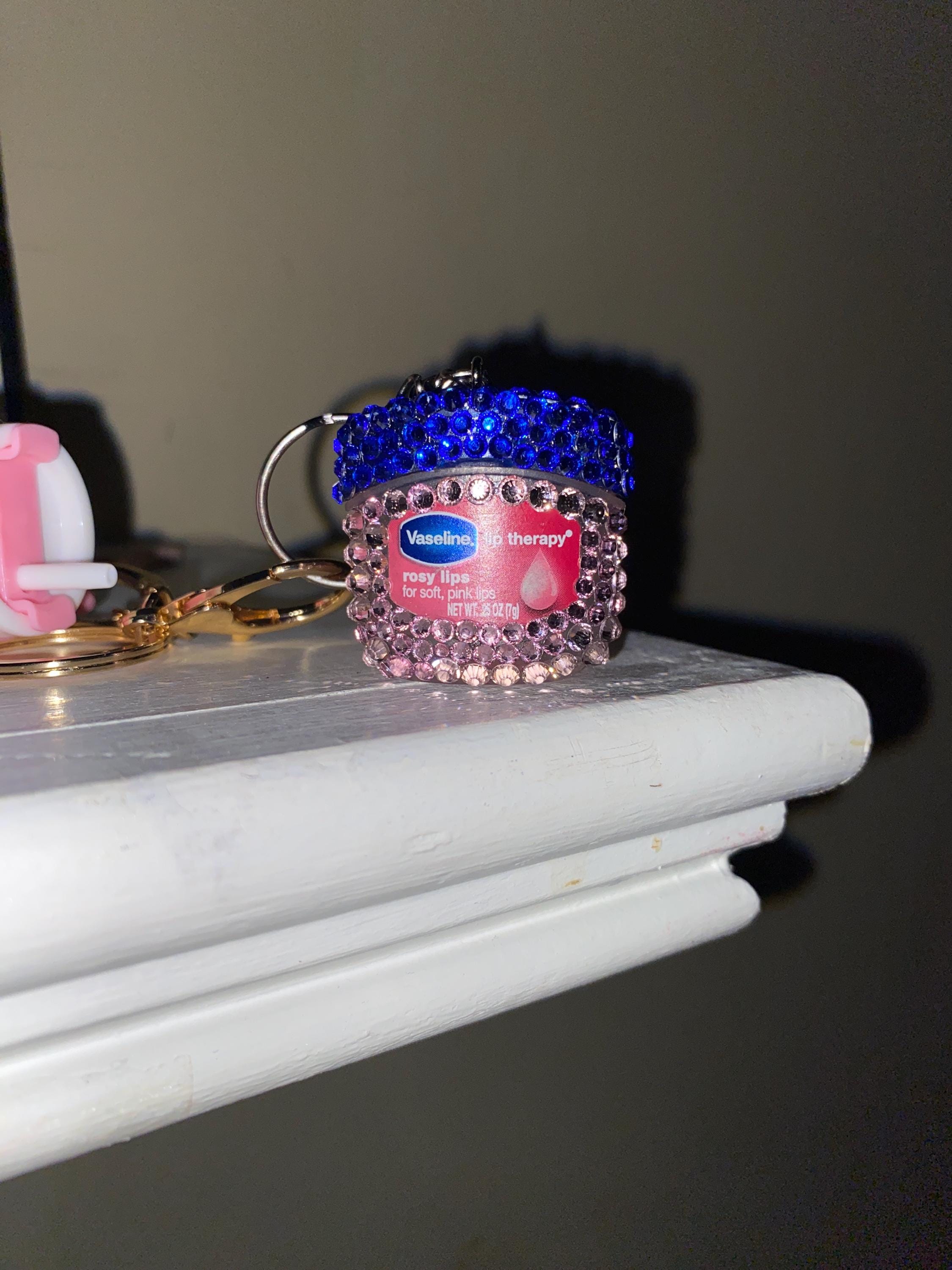 Mini Vaseline Rhinestone Keychain - Etsy