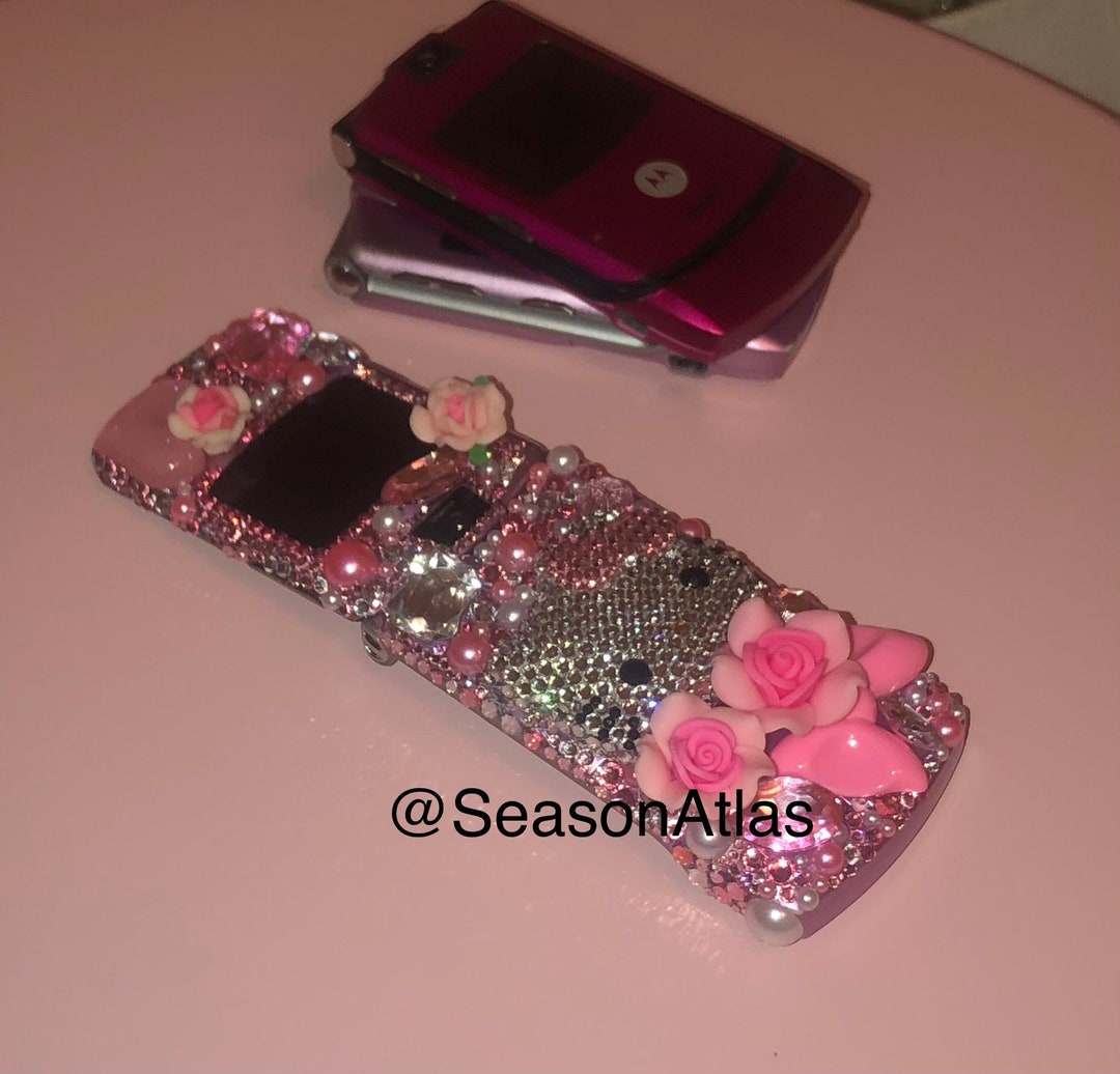 Made to Order Rhinestone Motorola Razor / Razr, Y2k Vintage Phone ...