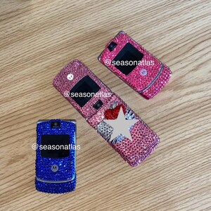 Made to Order Rhinestone Motorola Razor / Razr, Y2k Vintage Blinged ...