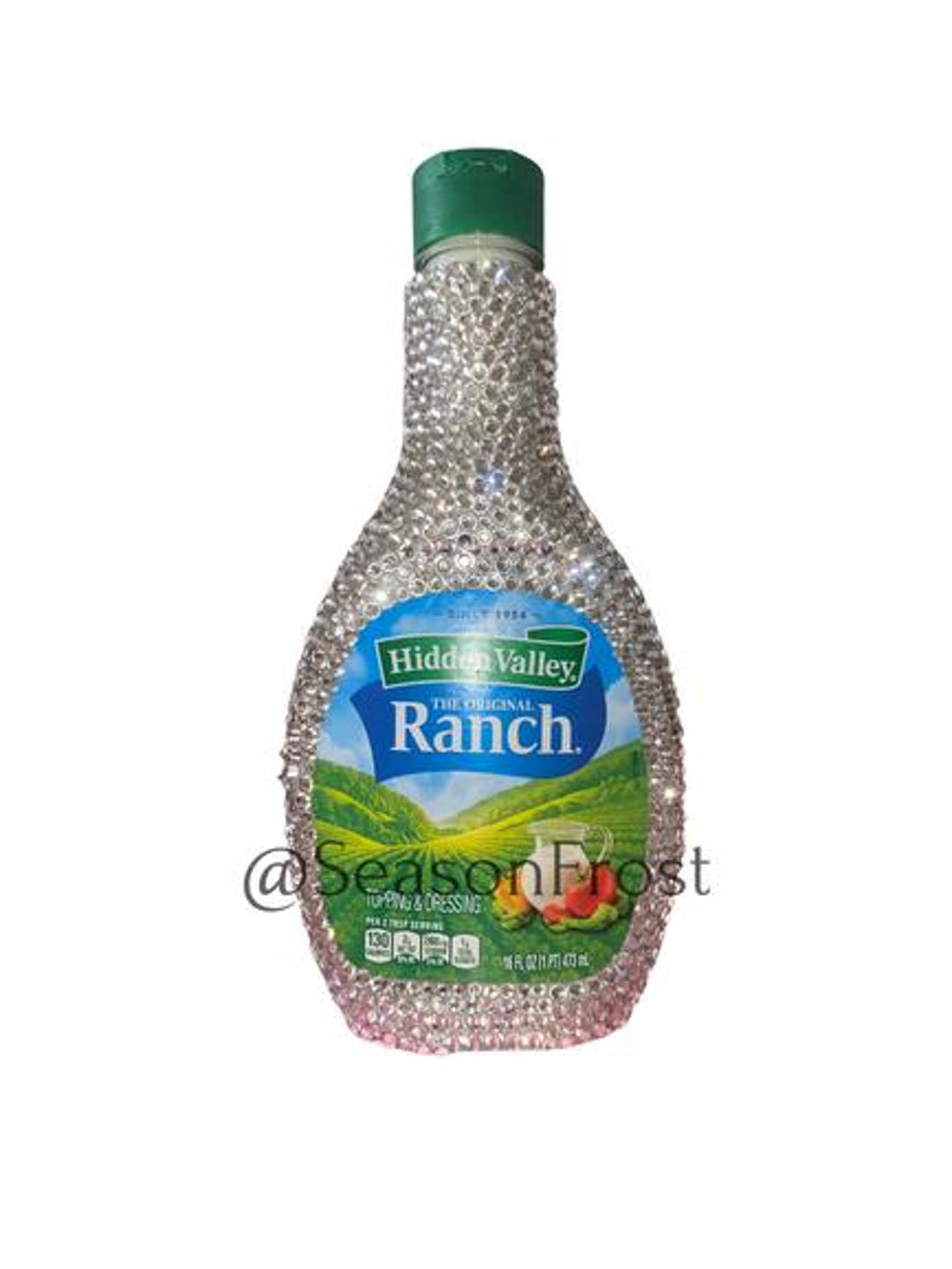 Made to Order Bedazzled Ranch Bottle, Sparkly Rhinestone Ranch ...