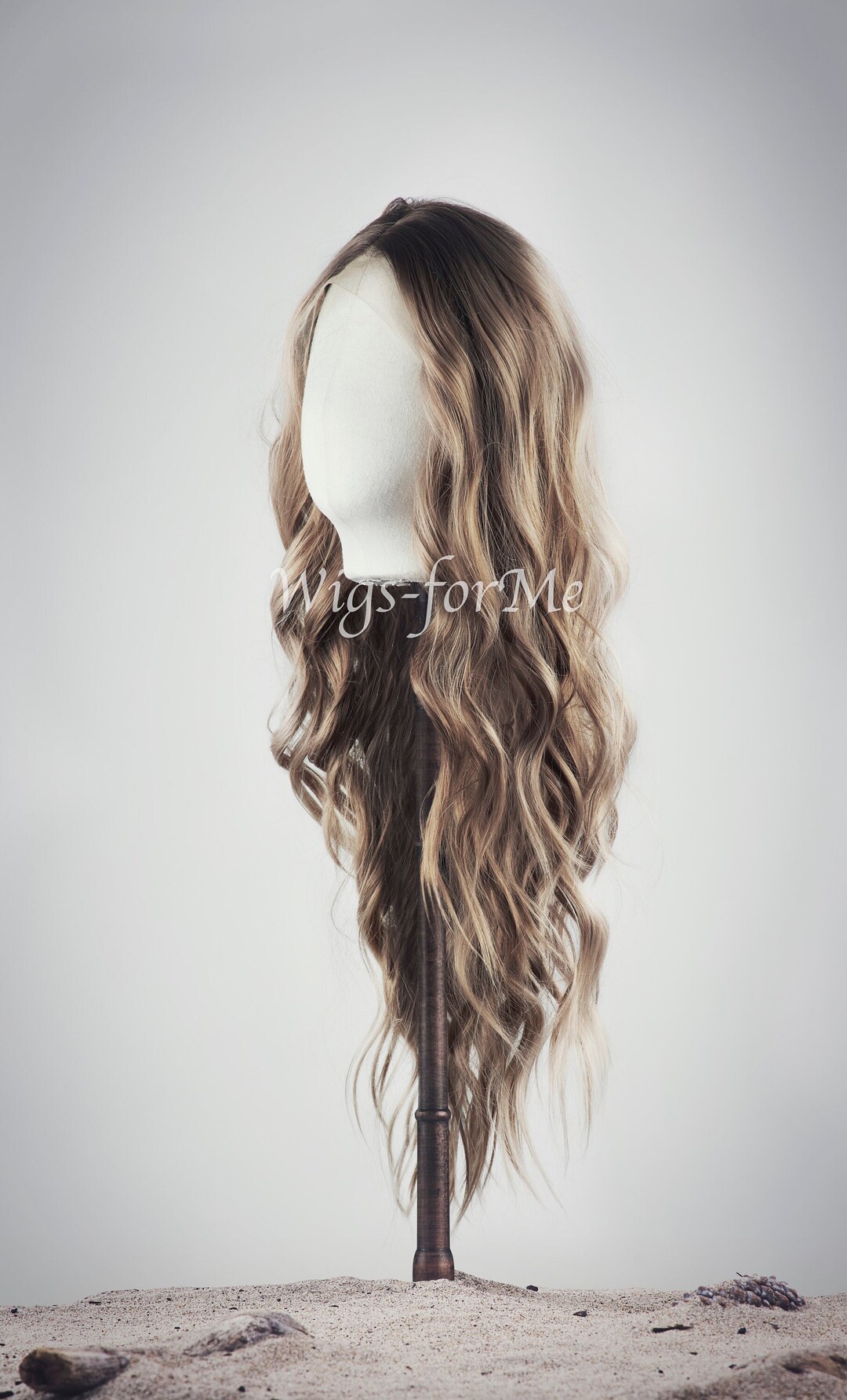 Anza, Luxury Wig, Highlight Brown-blonde, Brazilian Human Hair, Silk ...