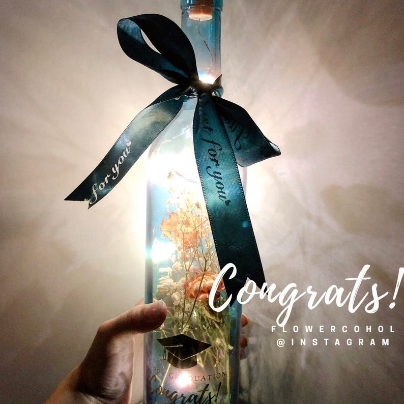 Dried Flower Light up Bottles LED Flower Display - Etsy