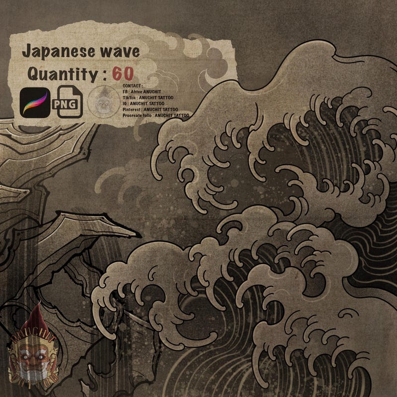 Japan Wave Tattoos - Etsy