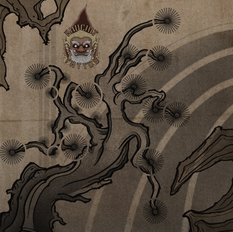 Bonsai Tree Japanese Tattoo Procreate Stamp Brush - Etsy