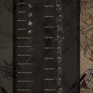 Raijin God Japanese Tattoo Procreate Stamp Brush - Etsy