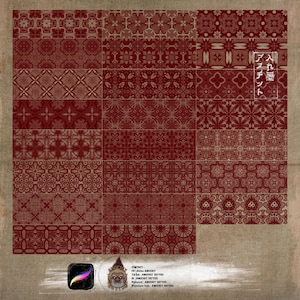 50 Traditional Chinese Pattern Procreate Brush - Etsy