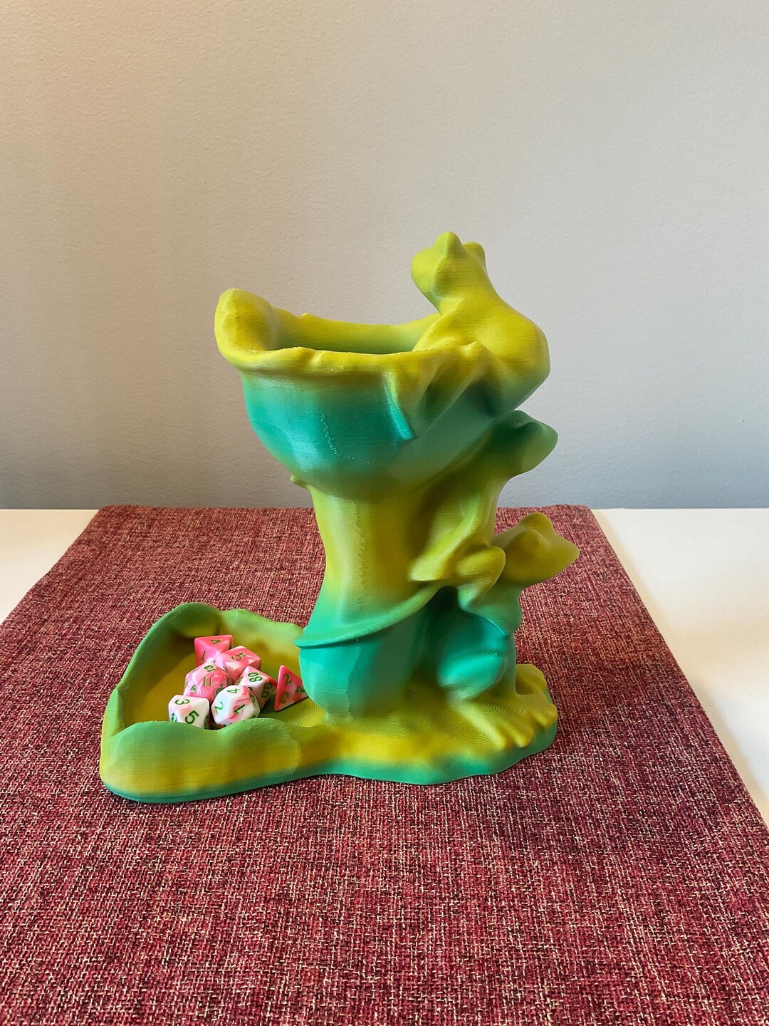 Leggy Frog Friends Dice Tower Fantasy Froggy Dnd D20 Roller TTRPG ...