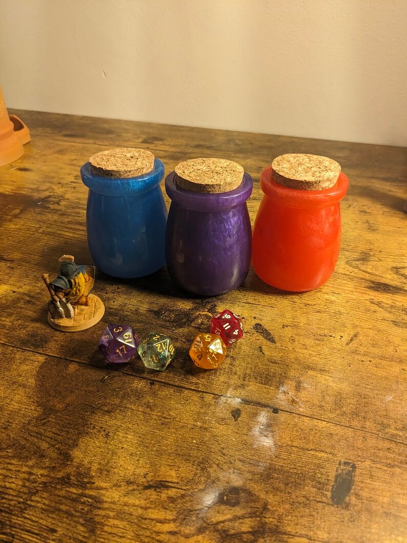RPG Potion Containers Dice Holders Trinket Holder - Etsy