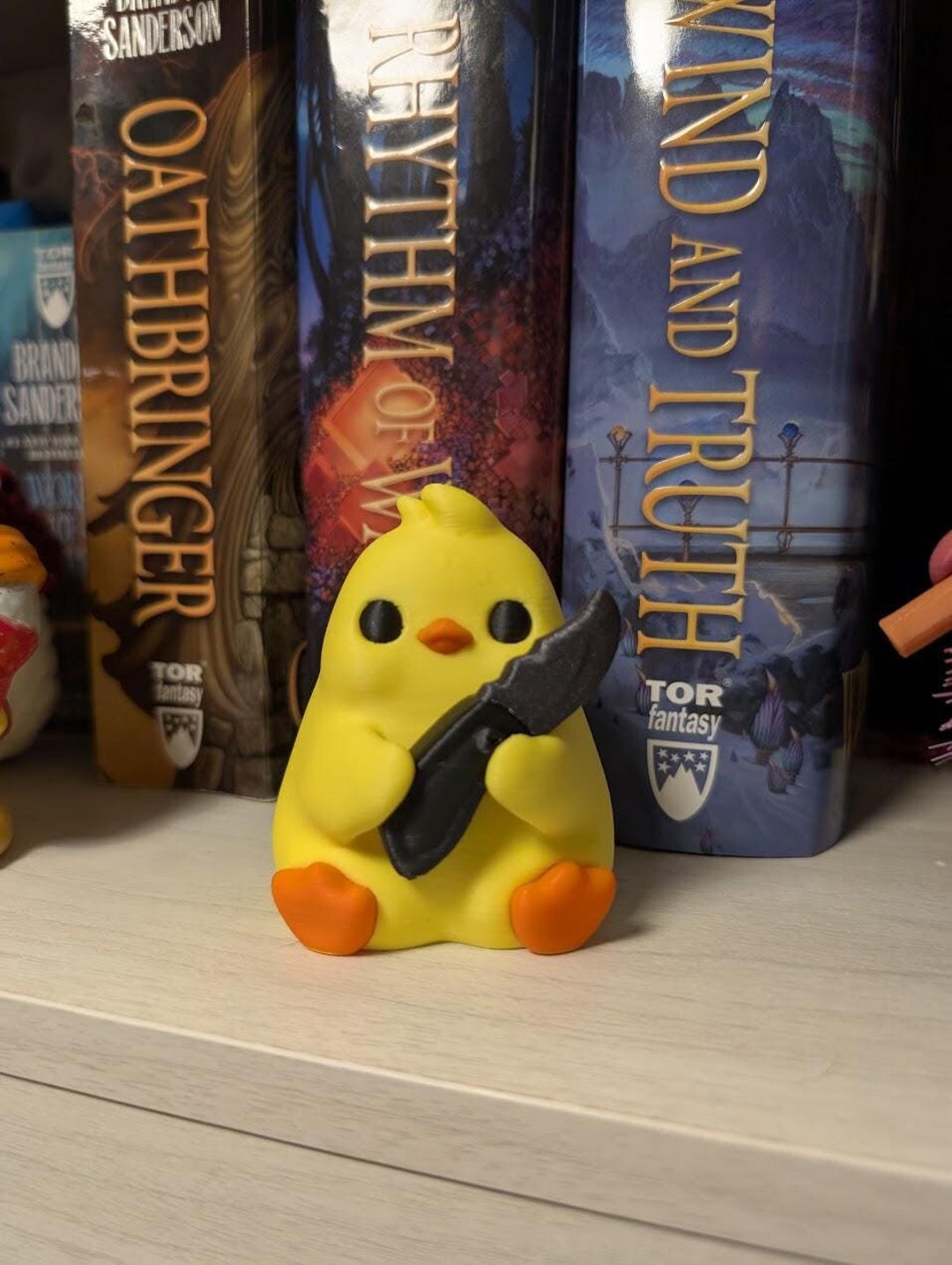 Stabby Duck Decoration Desk Buddy Book Shelf Decor Trinket Funny ...