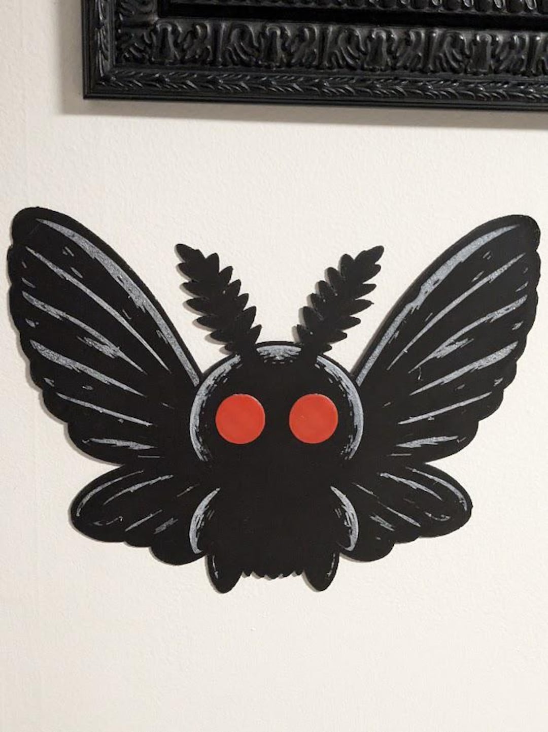 Mothman Wall Character Cute 3D Printed Textured Wall Art Fantasy Wall ...