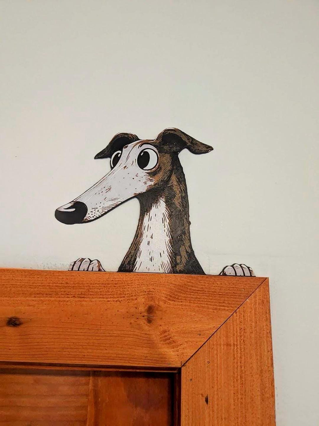 Greyhound Door Topper - Textured Wall Art | Frame Sitter | Door Sitter ...