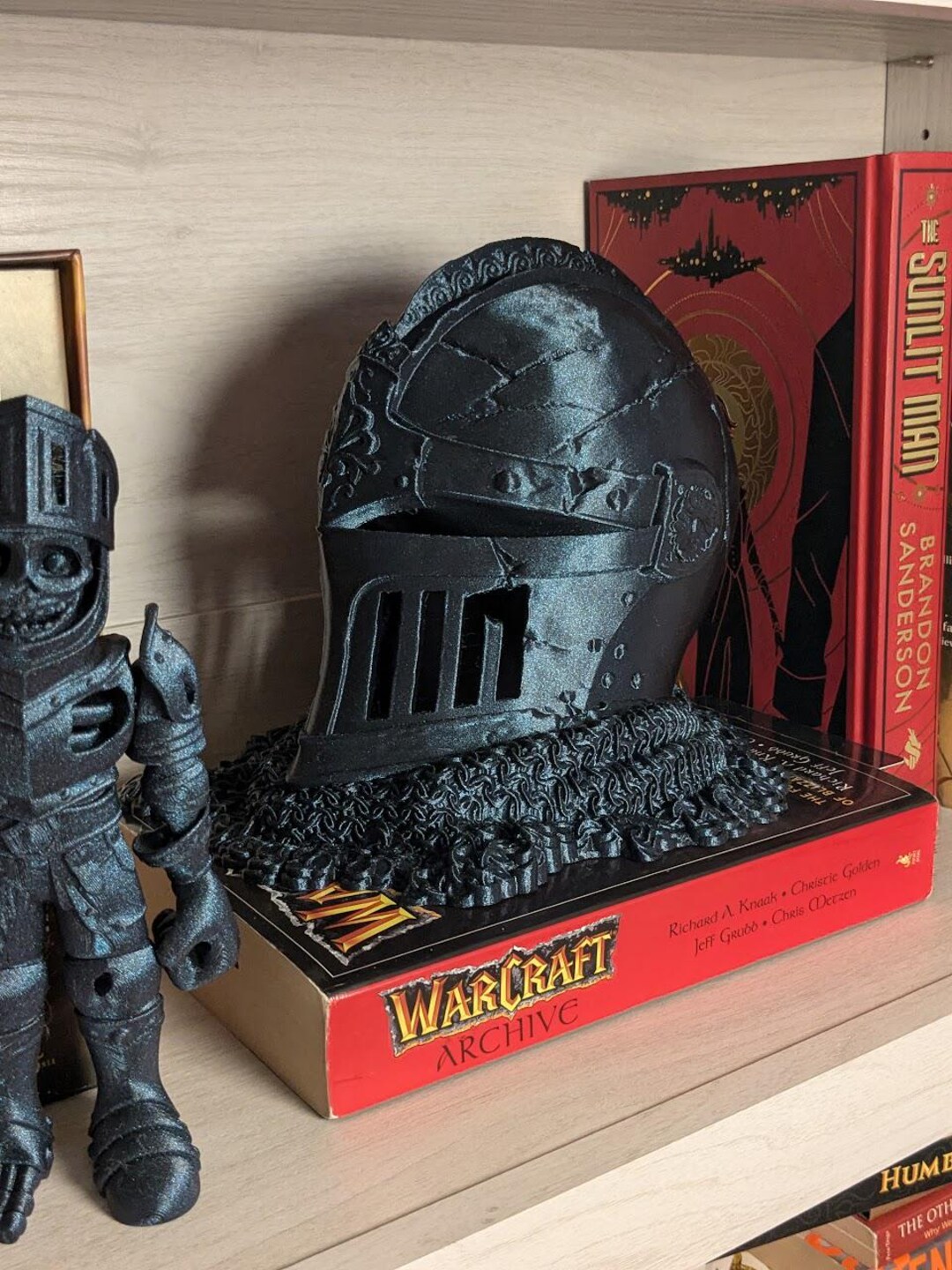 Battle-worn Knight's Helm Prop Dark Fantasy Decor Soulsborne Inspired ...