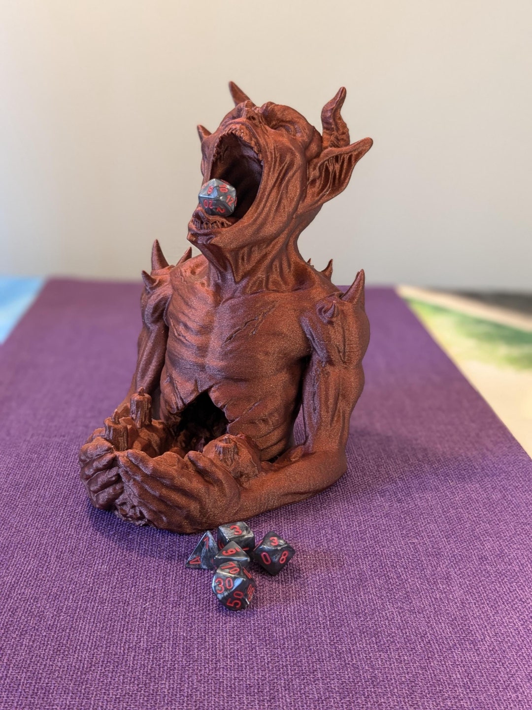 Devil's Imp Dice Tower Dark Fantasy Accessory for Rpgs and Board Games ...