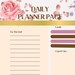 Daily Schedule Digital Planner. Self-improvement Digital Planner ...