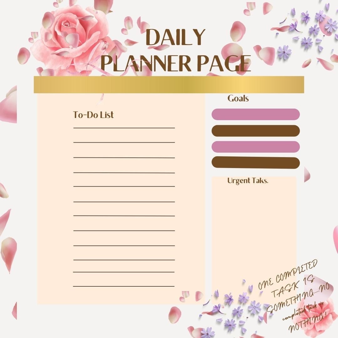Daily Schedule Digital Planner Page. Digital Planner Page. Digital ...