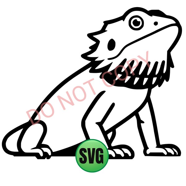 Bearded Dragon Svg - Etsy