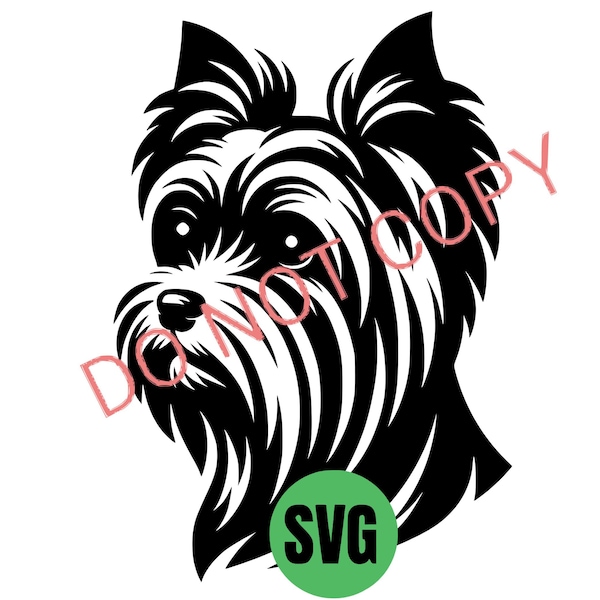 Yorkie Svg - Etsy