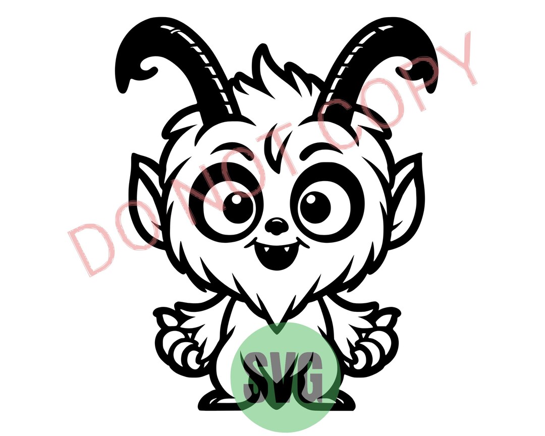 CUTE KRAMPUS Svg | T-shirt Wall Art Decal Sticker Vinyl |vector File ...