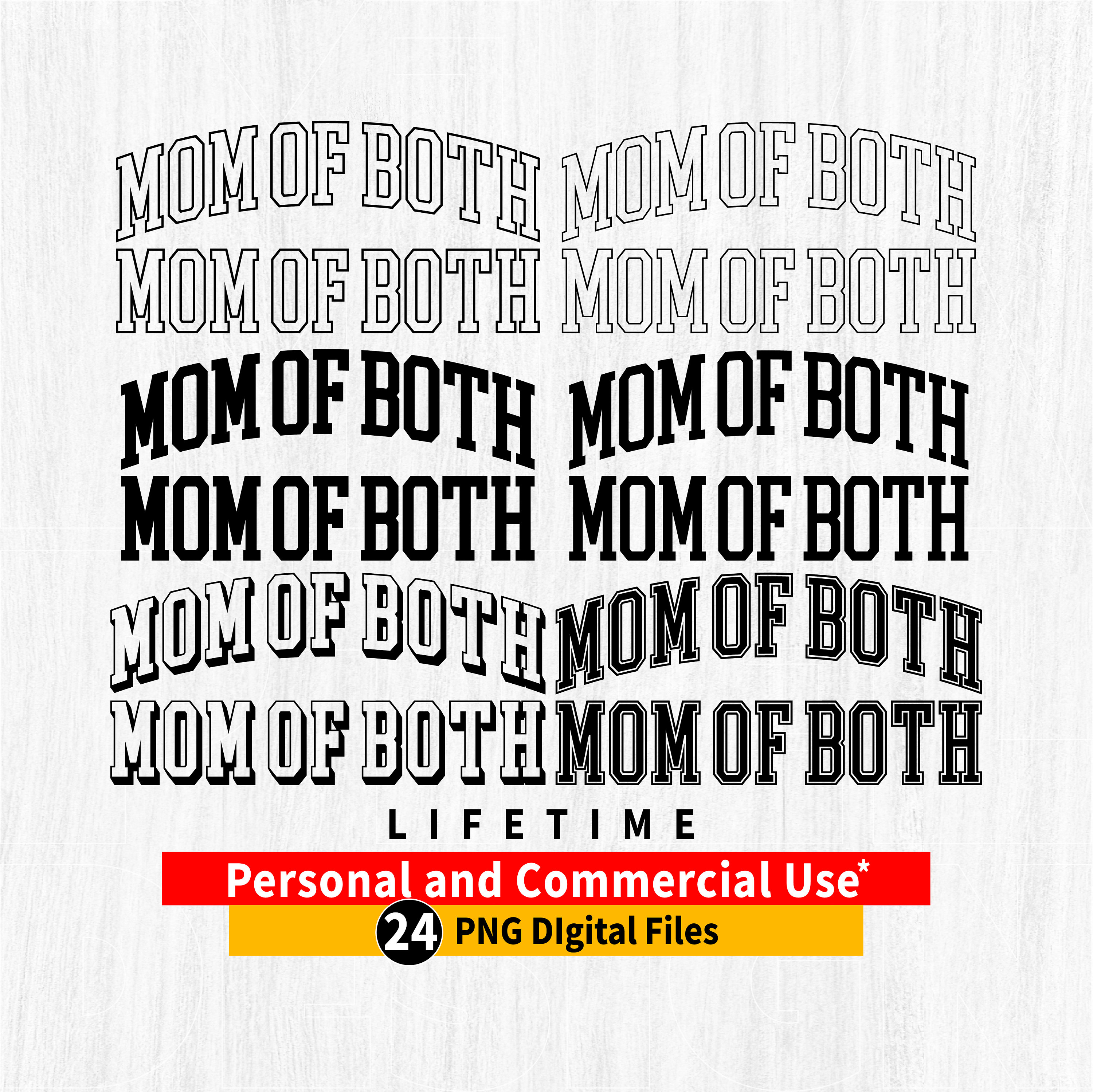 Mom of Both Png, Mom of Both Varsity Png Bundle, Mom of Both Png File ...