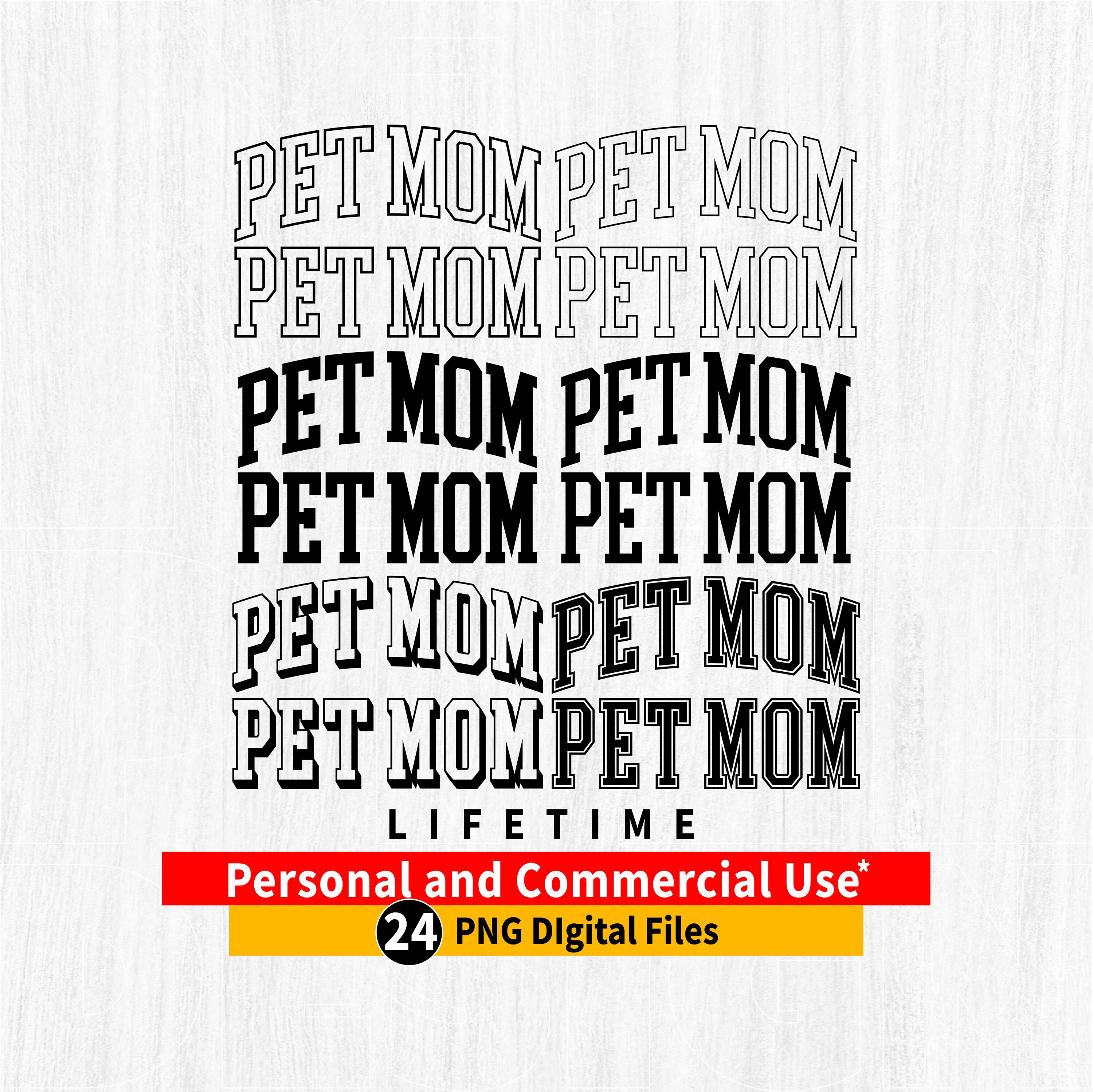 Pet Mom Png, Pet Mom Varsity Png Bundle, Pet Mom Arched Png, Pet Mom ...