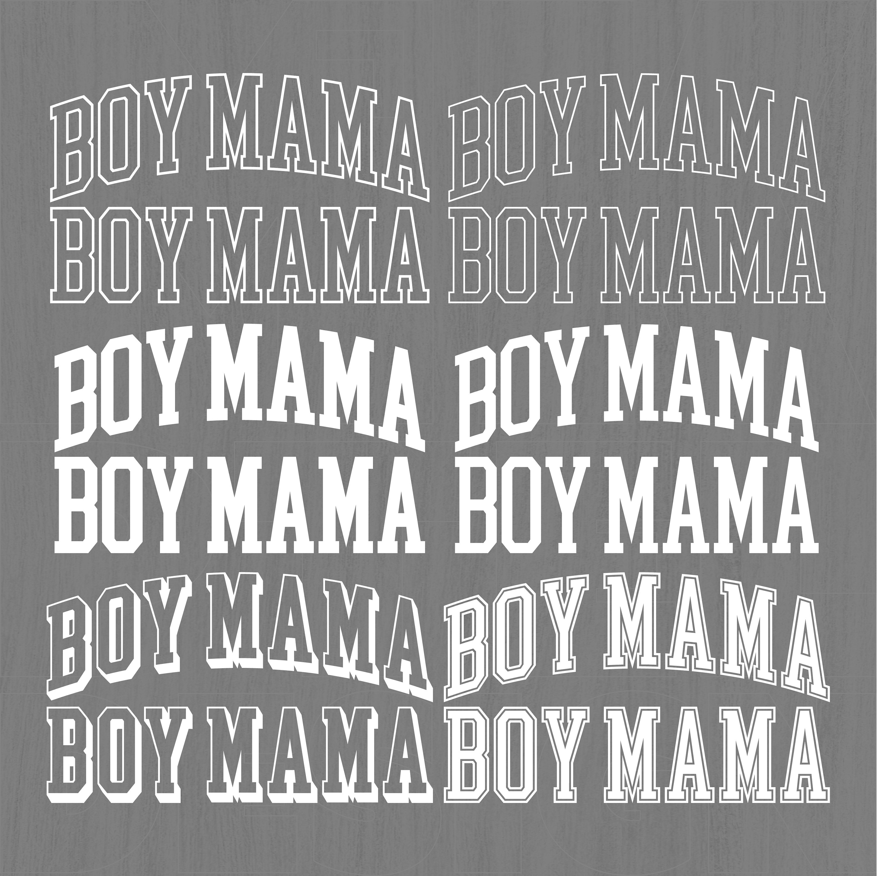 BOY MAMA Png, Boy Mama Varsity Png Bundle, Boy Mama Arched Outline, Boy ...