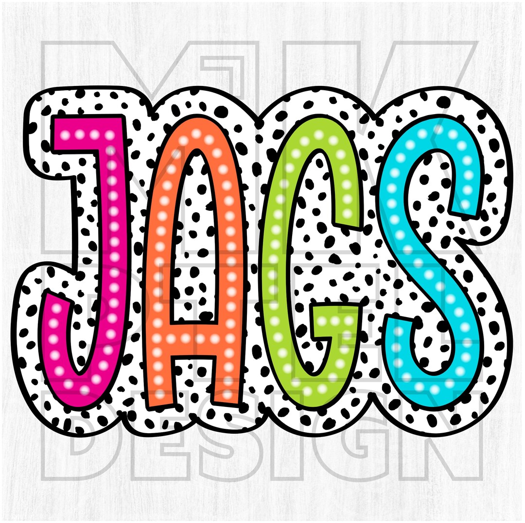 Jags PNG, Colorful Dalmatian Dots Design (digital File) - Etsy