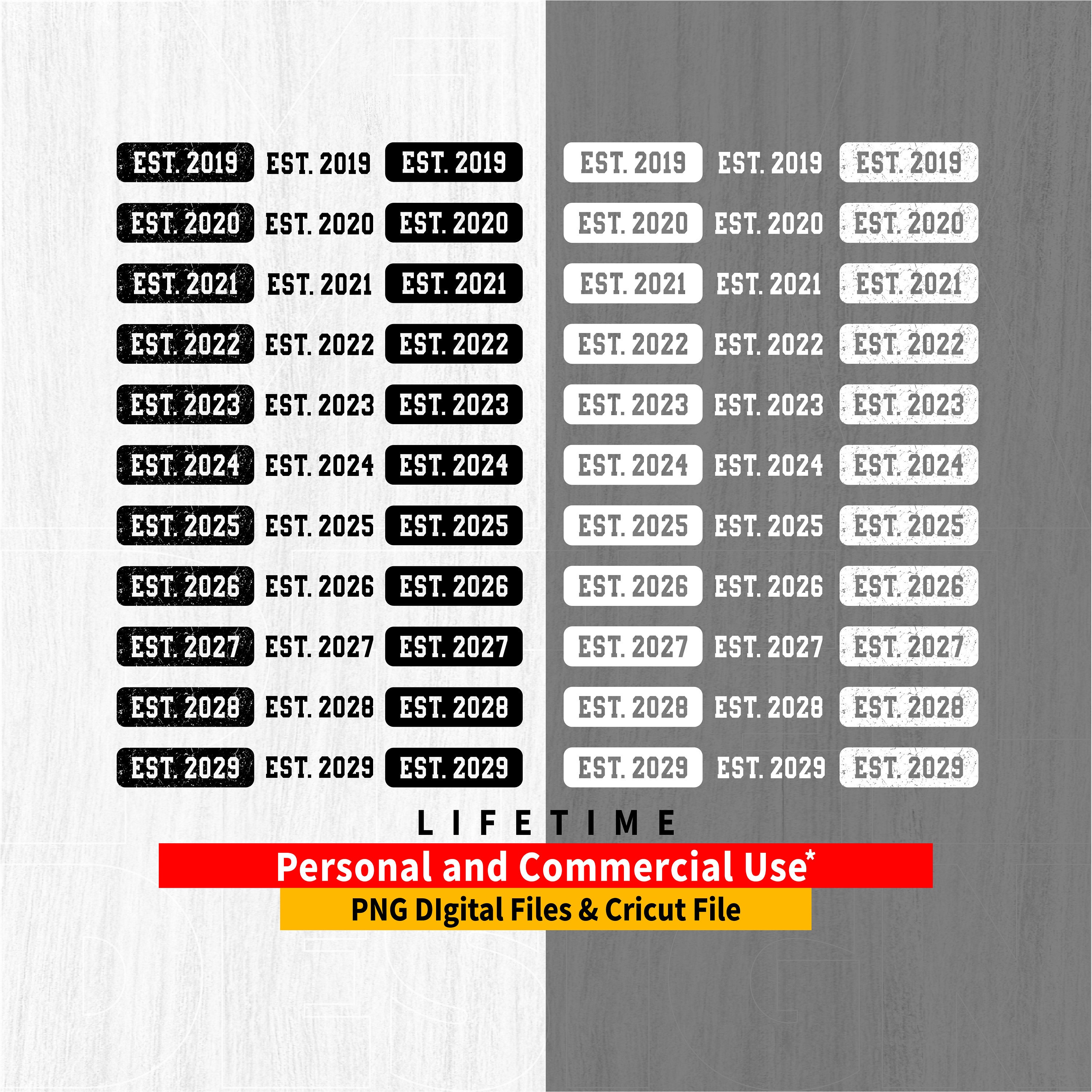 2019 2029 Png Bundle, Est. 2019 2020 2021 2022 2023 2024 2025 2026 2027 ...