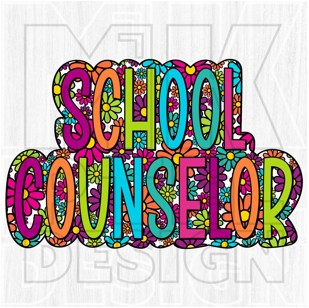 School Counselor Png, Bright Doodle, Colorful, School, School Counselor ...