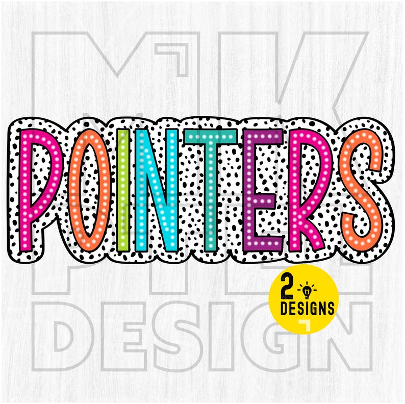 Pointers PNG, Colorful Dalmatian Dots, Team Spirit (digital File) - Etsy