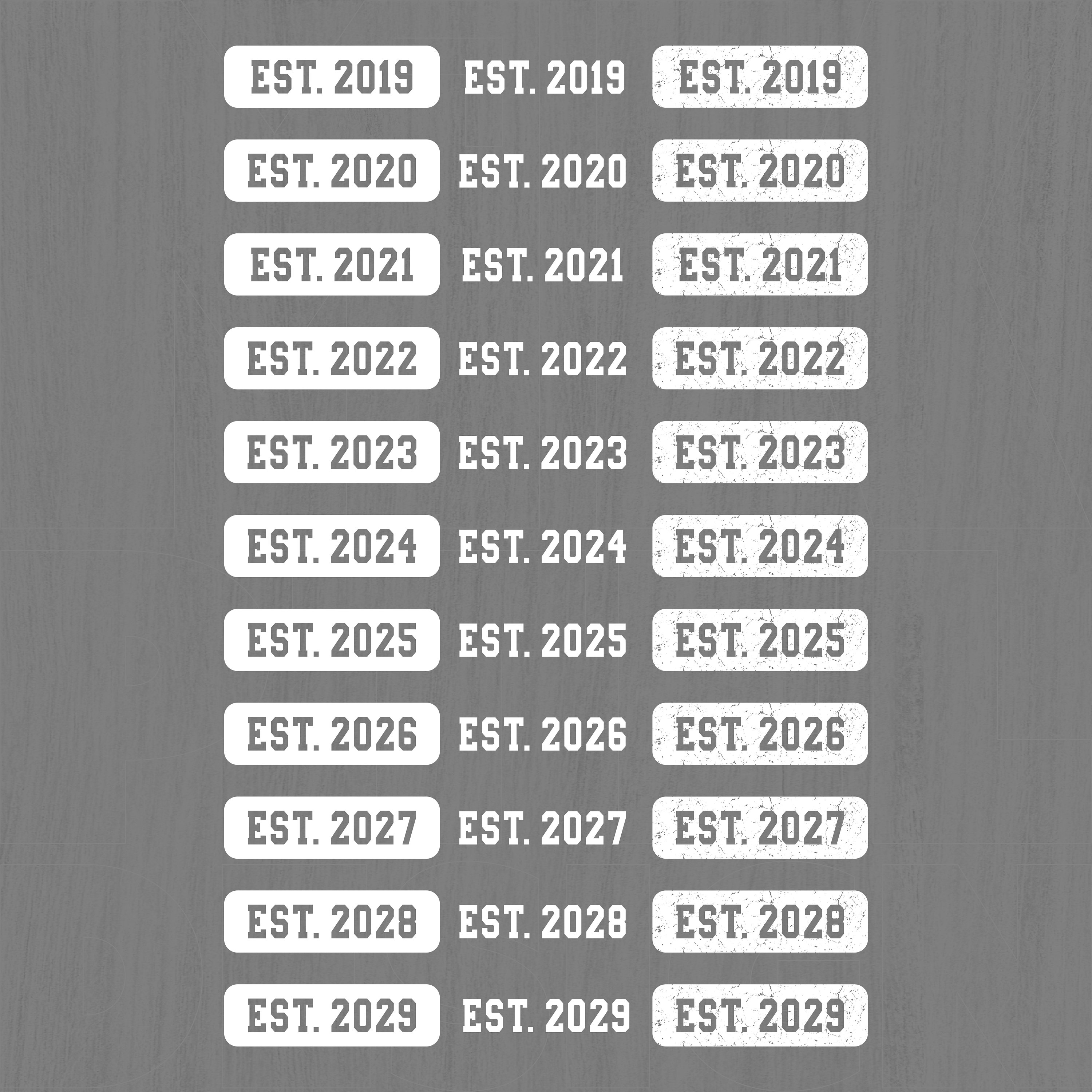 2019 2029 Png Bundle, Est. 2019 2020 2021 2022 2023 2024 2025 2026 2027 ...