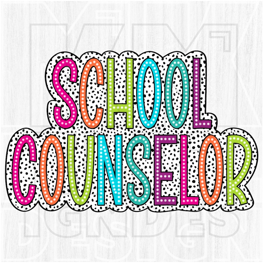 School Counselor Png, Colorful, Dalmatian Dots, Occupation, School ...