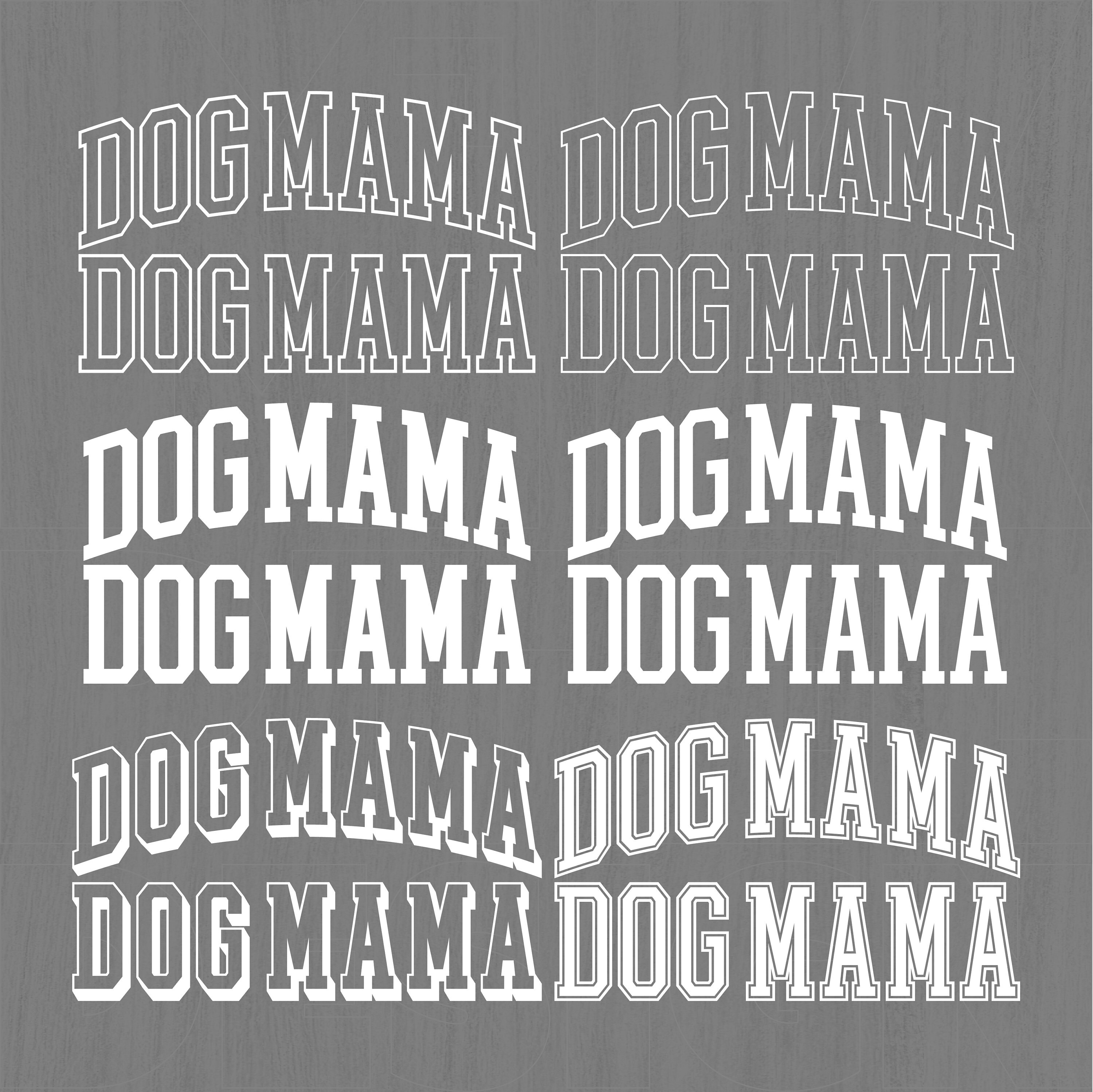 DOG MAMA Png, Dog Mama Varsity Png Bundle, Dog Mama Arched Png, Dog ...