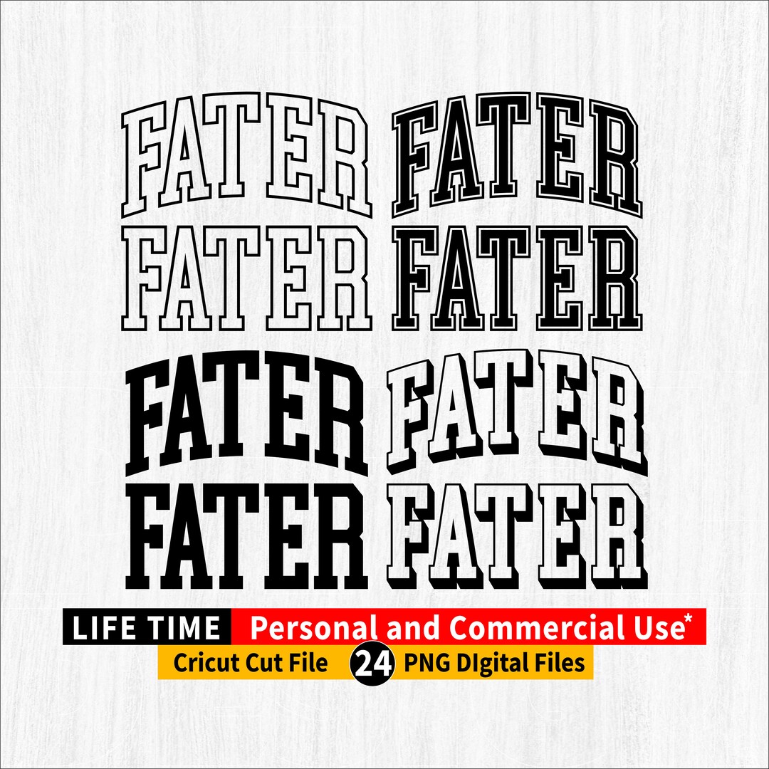 Fater Png, Fater Varsity Png Bundle, Fater Png File, Fater Arched ...