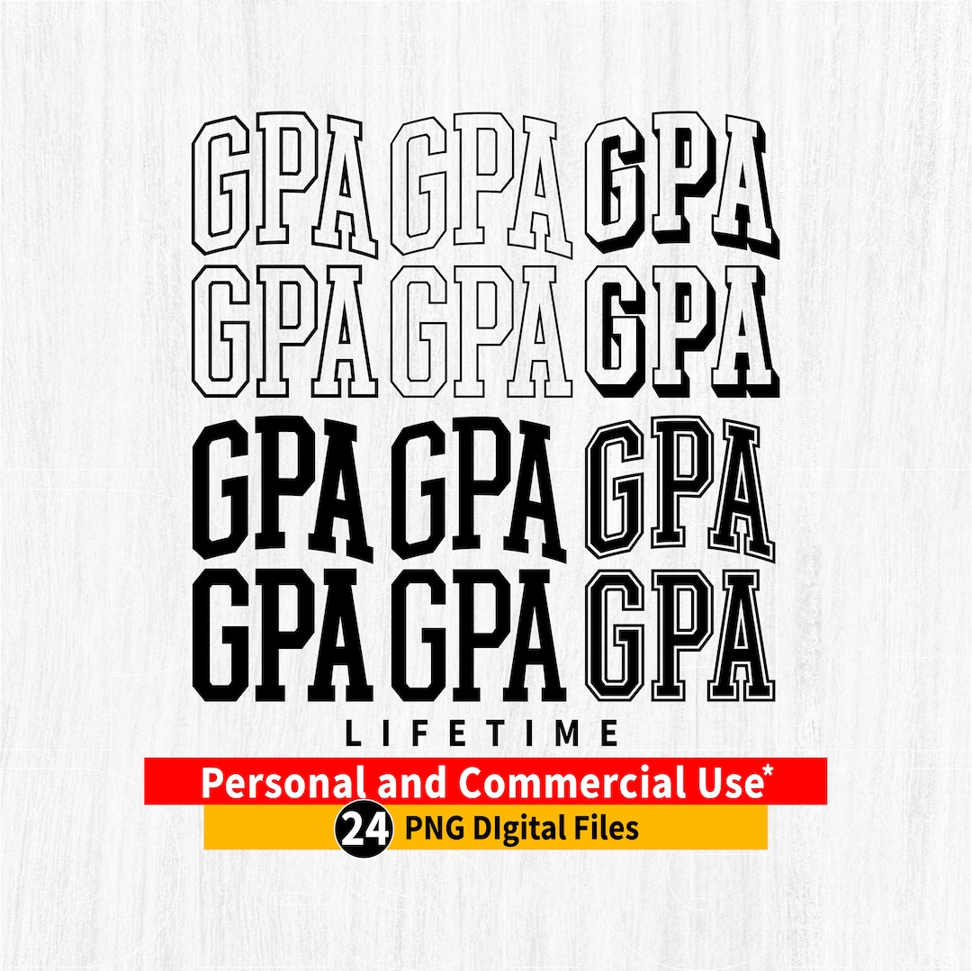GPA Png, GPA Varsity Png Bundle, Gpa Arched Outline, Gpa Varsity Arched ...