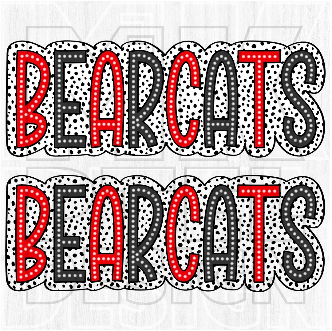 Bearcats PNG, Colorful, Dalmatian Dots, Mascot, School Spirit, Team ...