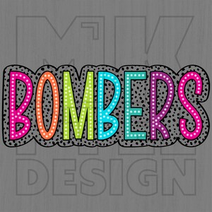 Bombers PNG, Colorful Dalmatian Dots, Team Spirit (digital Download) - Etsy