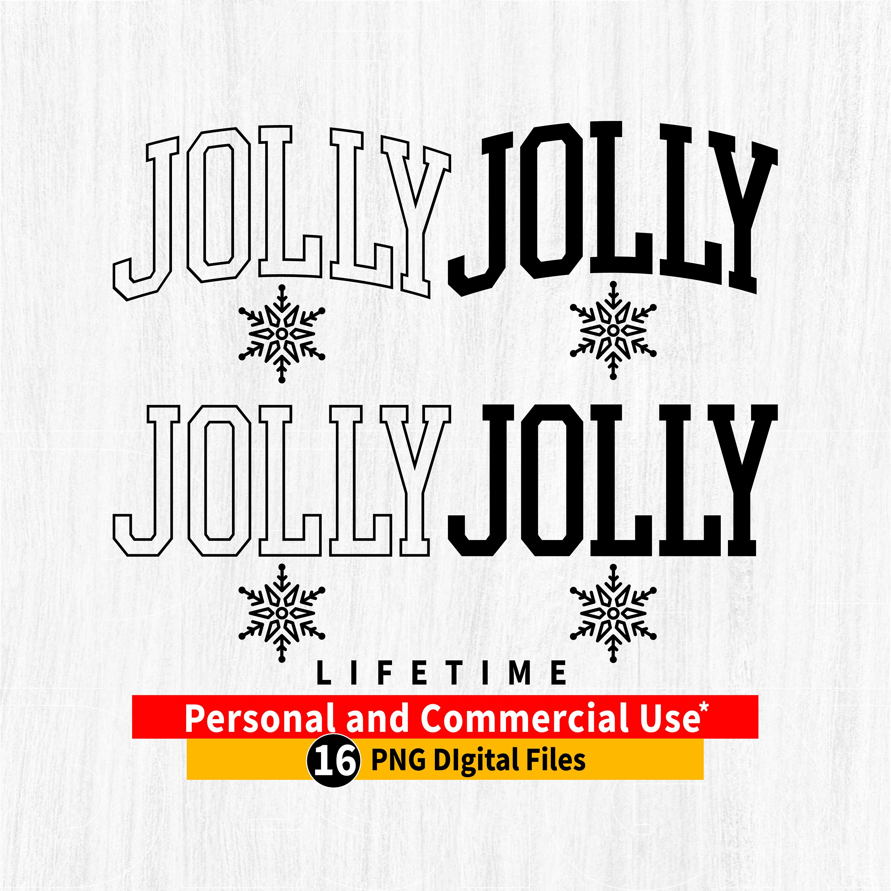 Jolly Varsity PNG Bundle, Arched Outline (digital Files) - Etsy