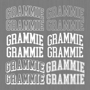 Grammie Varsity Png, Grammie Png Bundle, Grammie Png File, Grammie ...