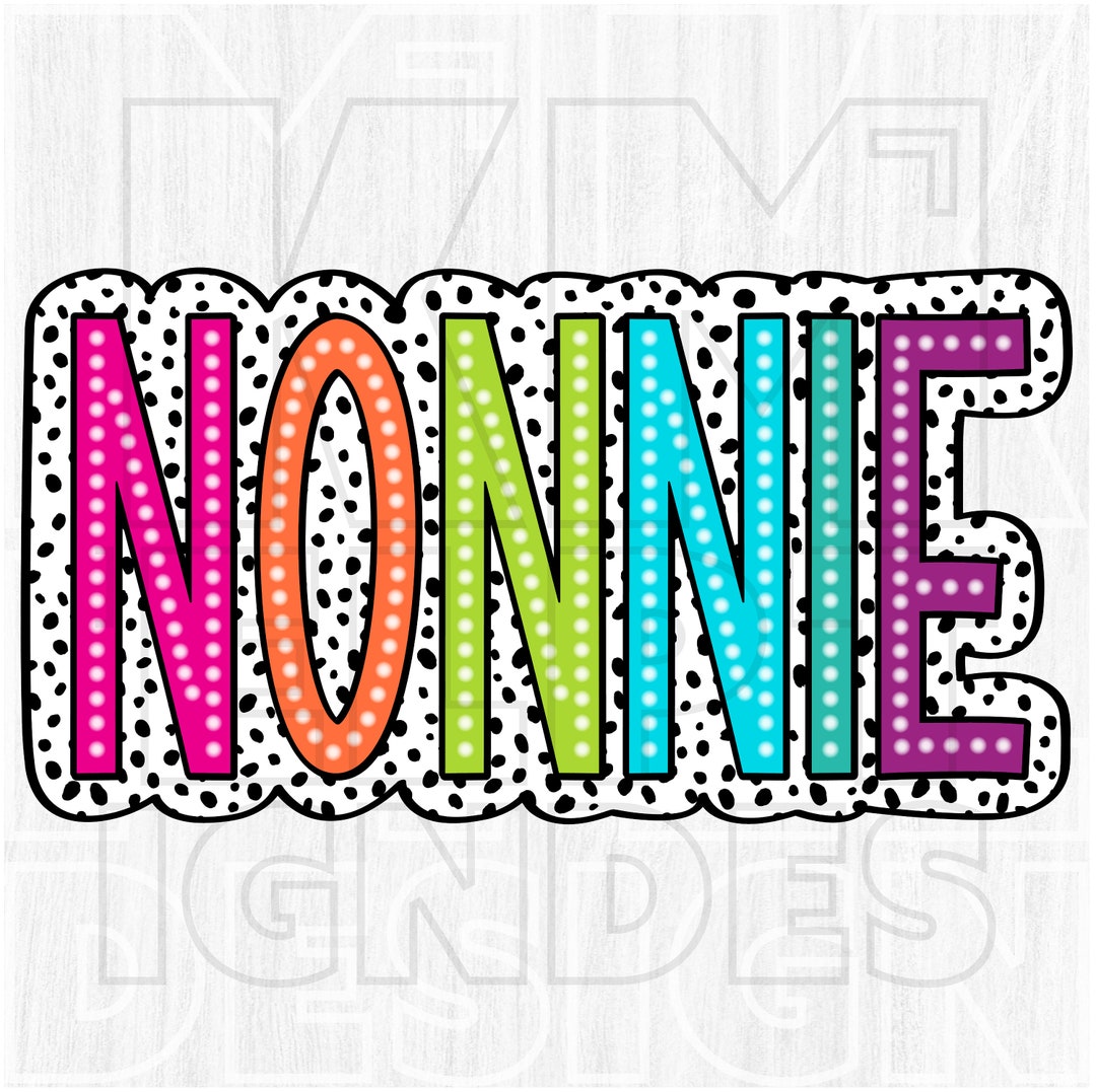 Nonnie PNG, Bright Doodle, Dalmatian Dots (digital File) - Etsy