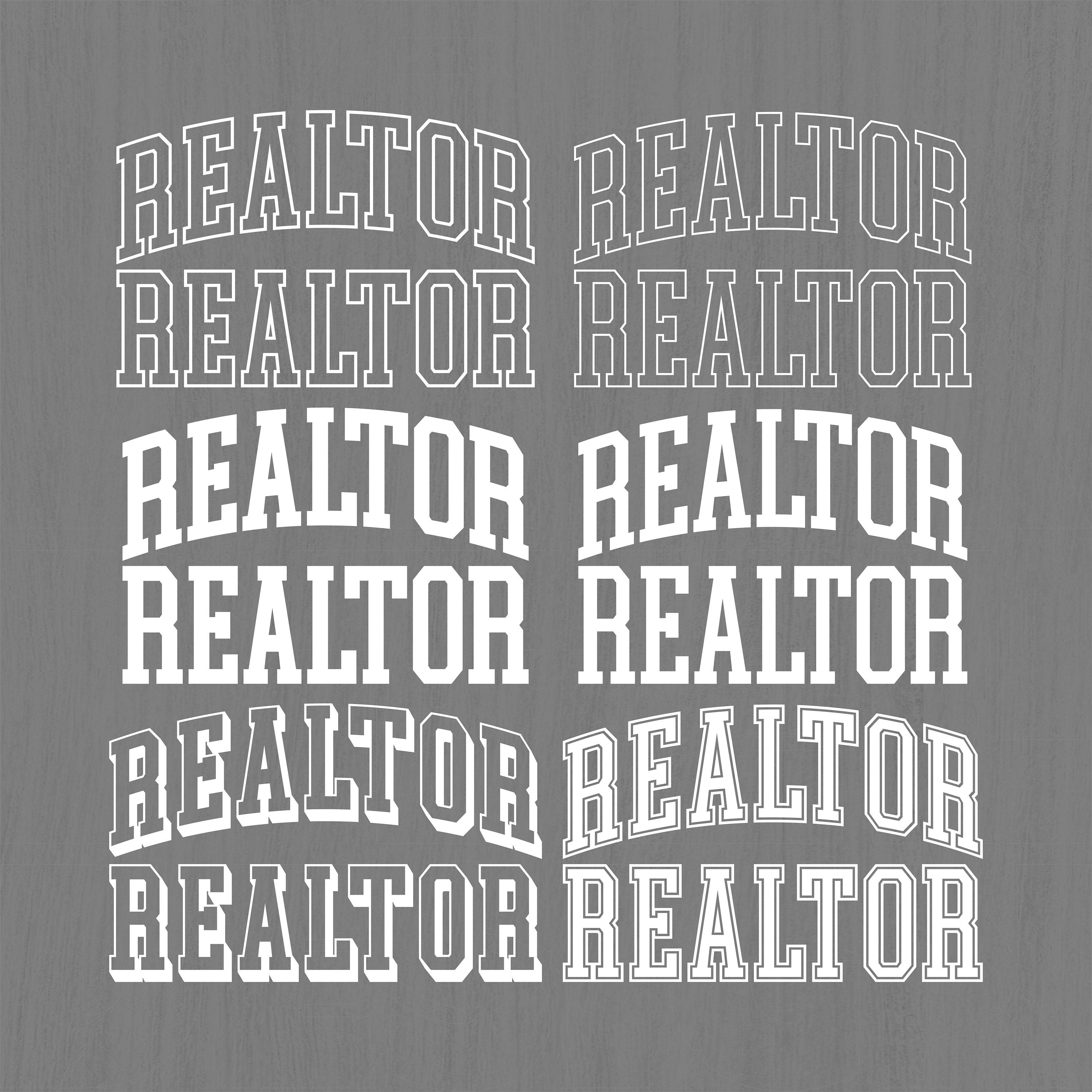 Realtor Varsity Font PNG Bundle (digital Files) - Etsy