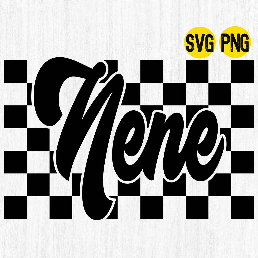 Checkered Nene Svg, Nene Png, Racing Nene T-shirt Design, Race Nene ...